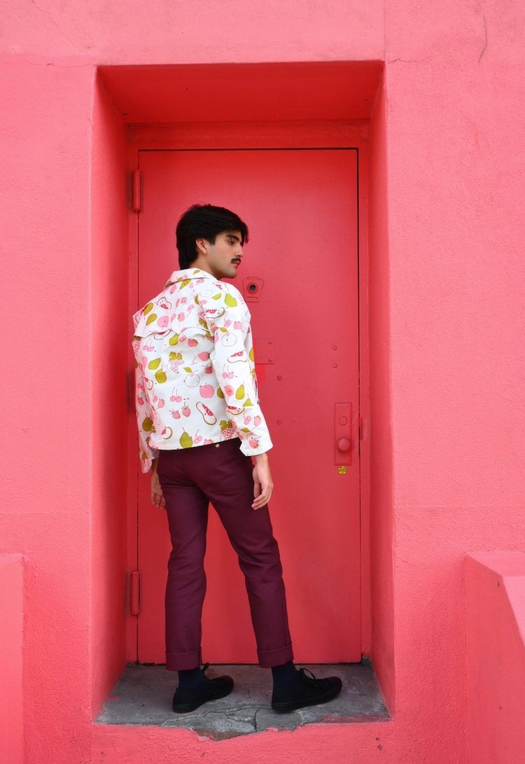"All Over Fruit" print Jacket – HO HOS HOLE IN THE WALL