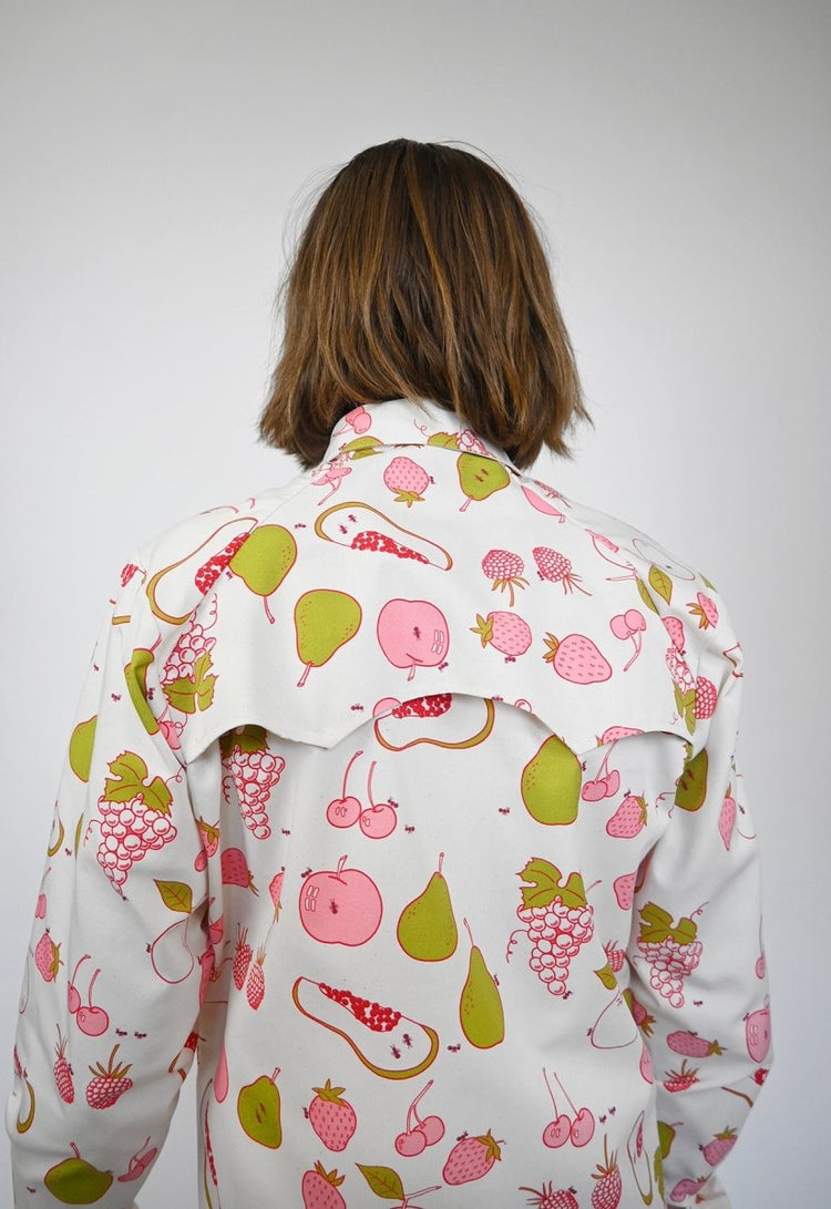 "All Over Fruit" print Jacket – HO HOS HOLE IN THE WALL